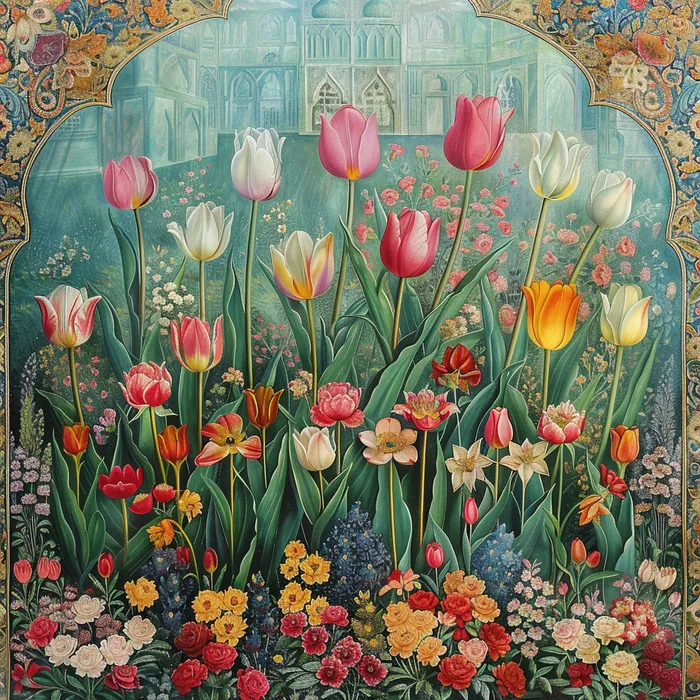 Cultural Odyssey: Persian Art Prompts Midjourney Prompt - promptsideas.com Cultural Odyssey: Persian Art Prompts Midjourney Prompt - promptsideas.com