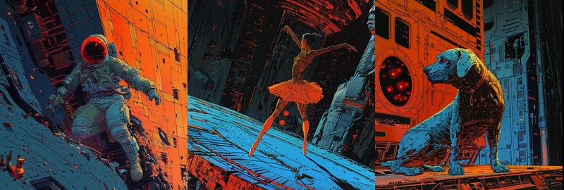 Futuristic Sci Fi Comic Art Midjourney Prompt - promptsideas.com Futuristic Sci Fi Comic Art Midjourney Prompt - promptsideas.com