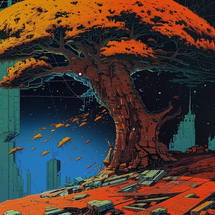 Futuristic Sci Fi Comic Art Midjourney Prompt - promptsideas.com Futuristic Sci Fi Comic Art Midjourney Prompt - promptsideas.com