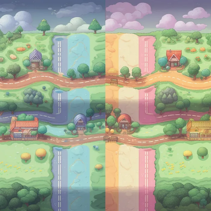 2D Game Map Grounds Midjourney Prompt - promptsideas.com 2D Game Map Grounds Midjourney Prompt - promptsideas.com