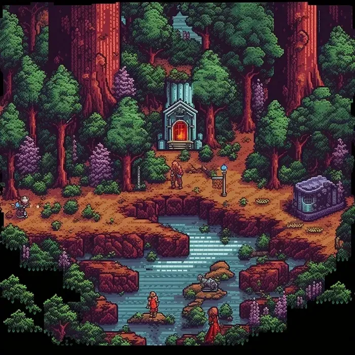 Old Style Rpg Game Maps Midjourney Prompt