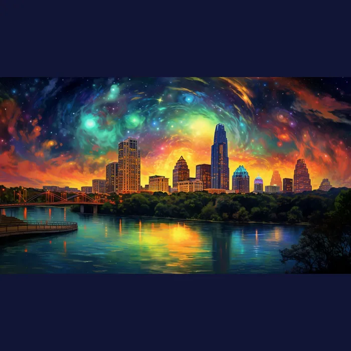 Austin Cosmic Energetic Fusion Art Midjourney Prompt