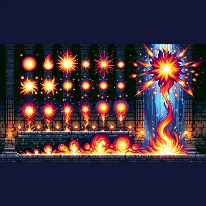 Pixel Game Dynamic Effects Animations Dalle Prompt - promptsideas.com Pixel Game Dynamic Effects Animations Dalle Prompt - promptsideas.com
