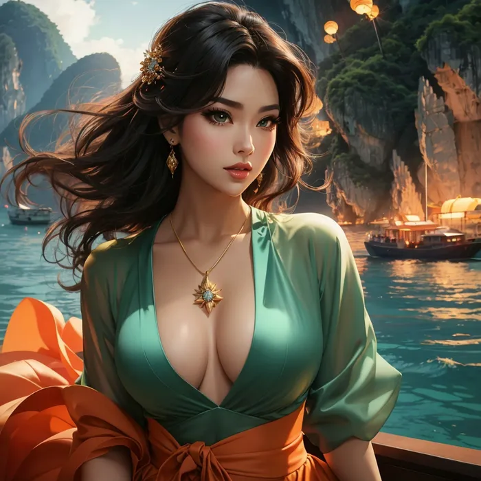 Beautiful Women Retro Pin Up Style Leonardo Prompt