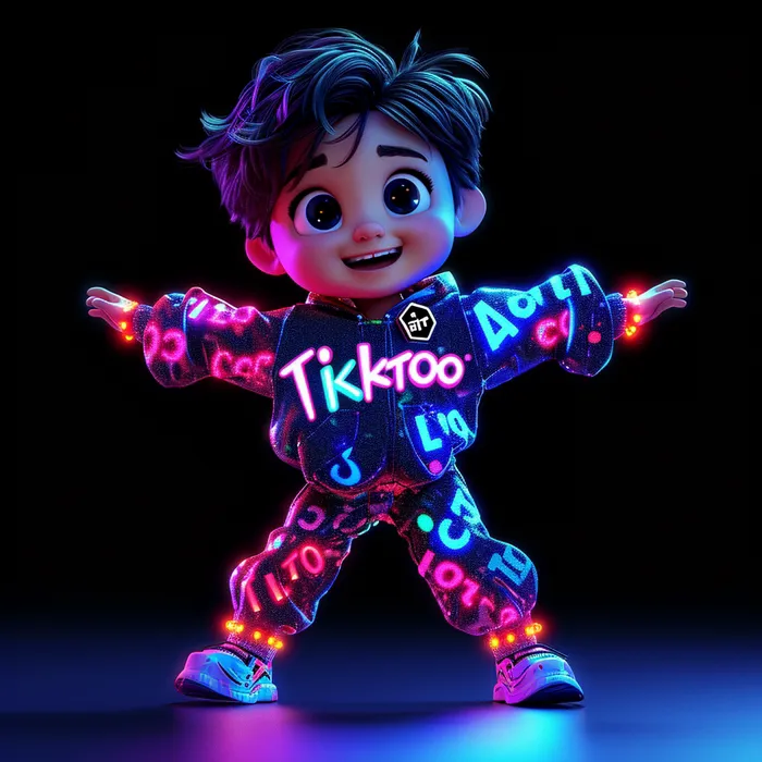 A 3d Tiktok Character Midjourney Prompt