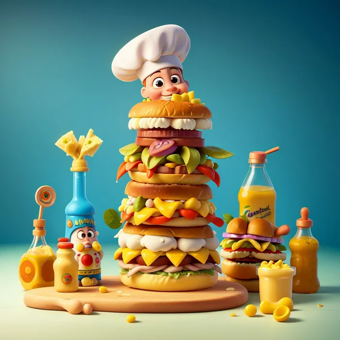 Fast Food Caricatures Leonardo Prompt - promptsideas.com Fast Food Caricatures Leonardo Prompt - promptsideas.com